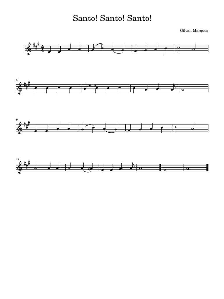 Santo! Santo! Santo! | PDF