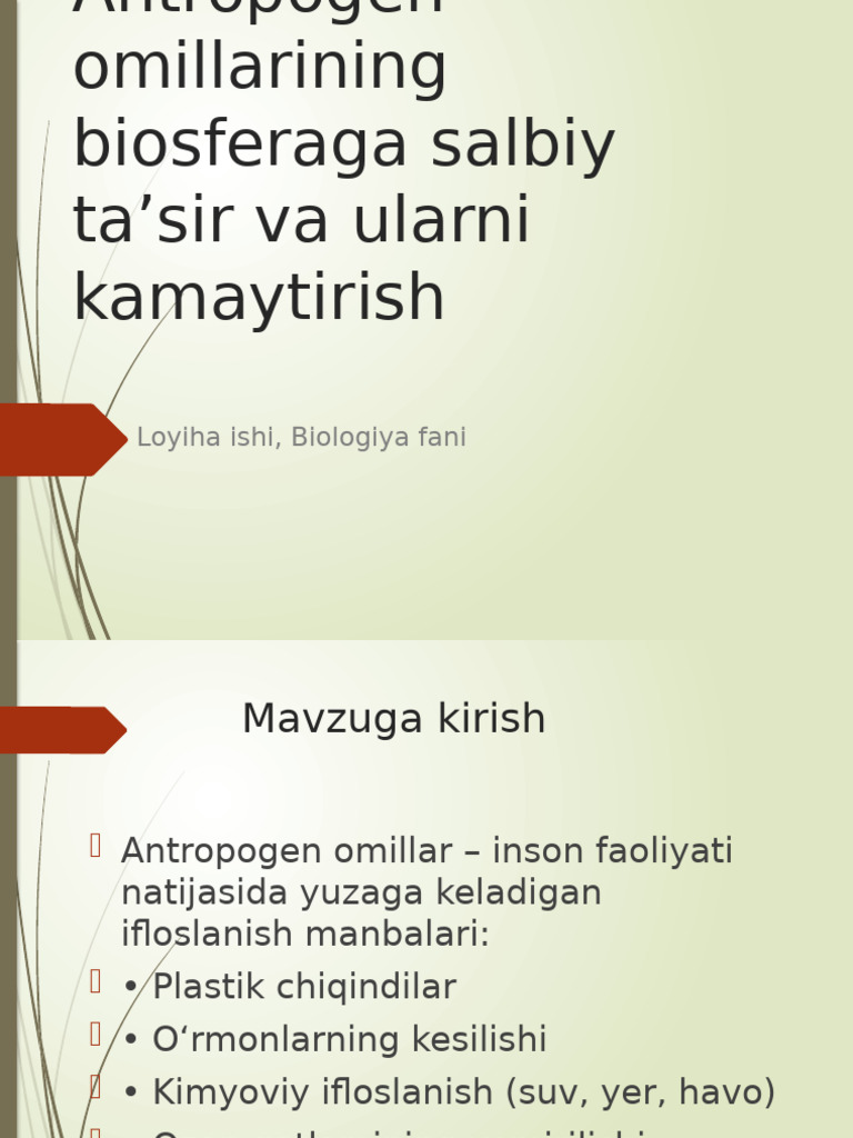 Antropogen - Omillar 5 | PDF