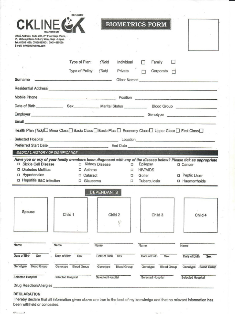 Ckline Form - 250113 - 214144 | PDF
