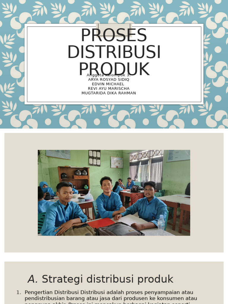 Proses dan Strategi Distribusi Produk | PDF