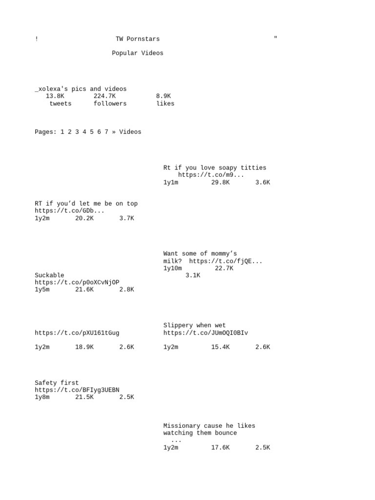 708375172-TW-Pornstars-xolexa-the-Most-Retweeted-Pictures-and-Videos ...