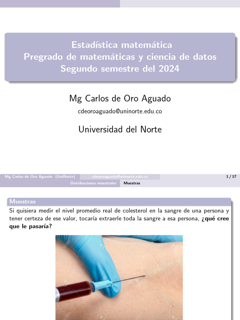 Sem5 Est Mat | PDF | Distribución normal | Diferencia