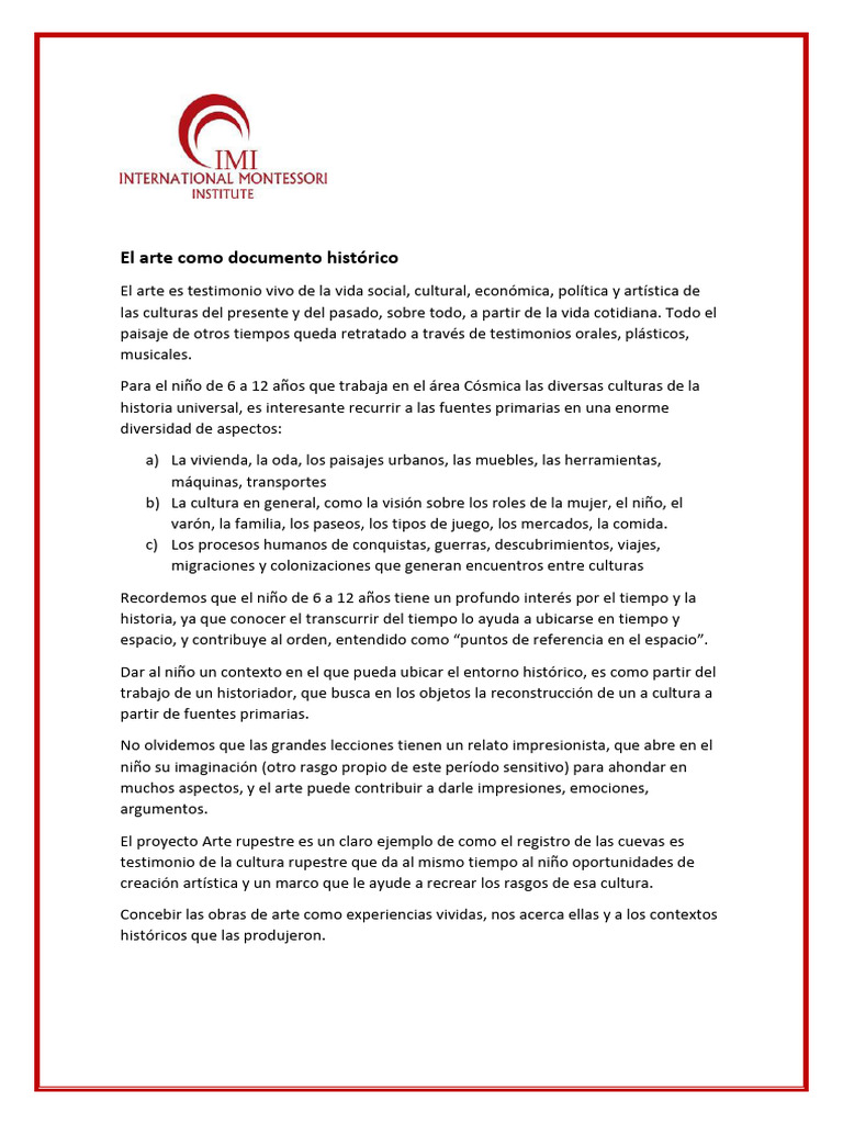 El Arte Como Documento Historico | PDF | Cómics | Las emociones