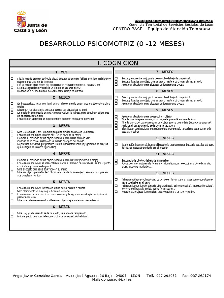 Desarrollo Psicomotriz - 0-12 Meses | PDF | Mano
