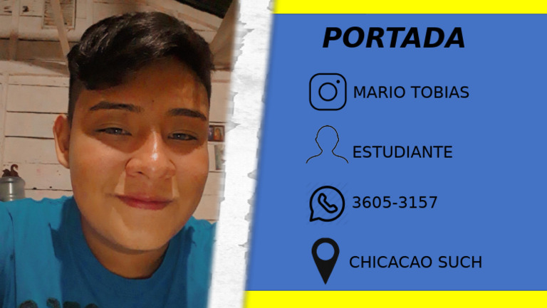 Tarjeta de Presentacion Mario Tobias | PDF