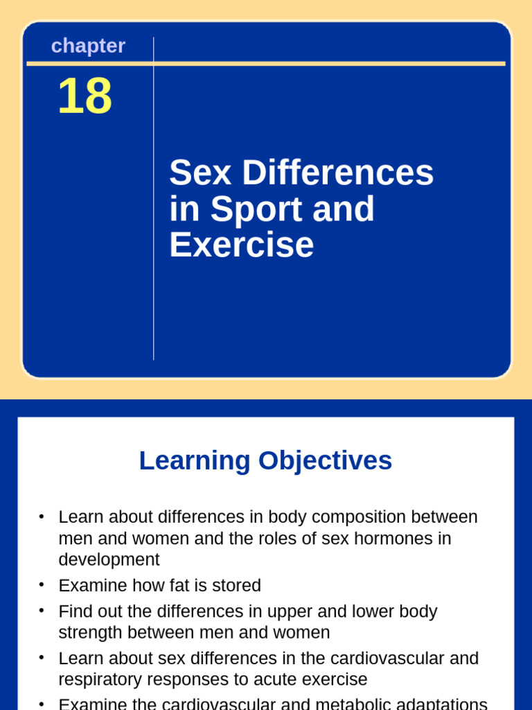 Sex Differences in Sport & Exercise | PDF | Menstruation | Menstrual Cycle