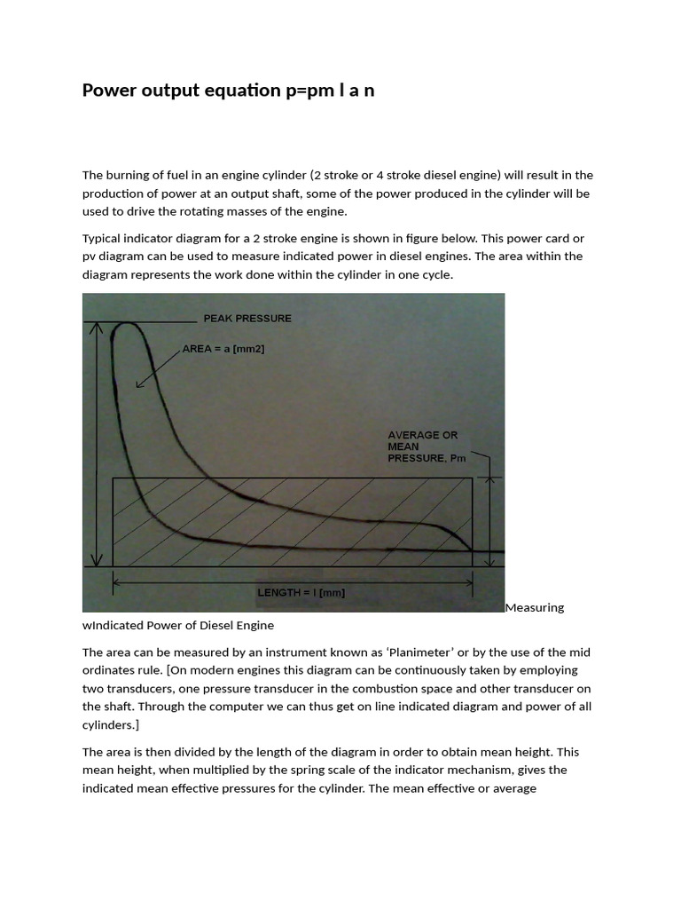 Power Output Equation | PDF