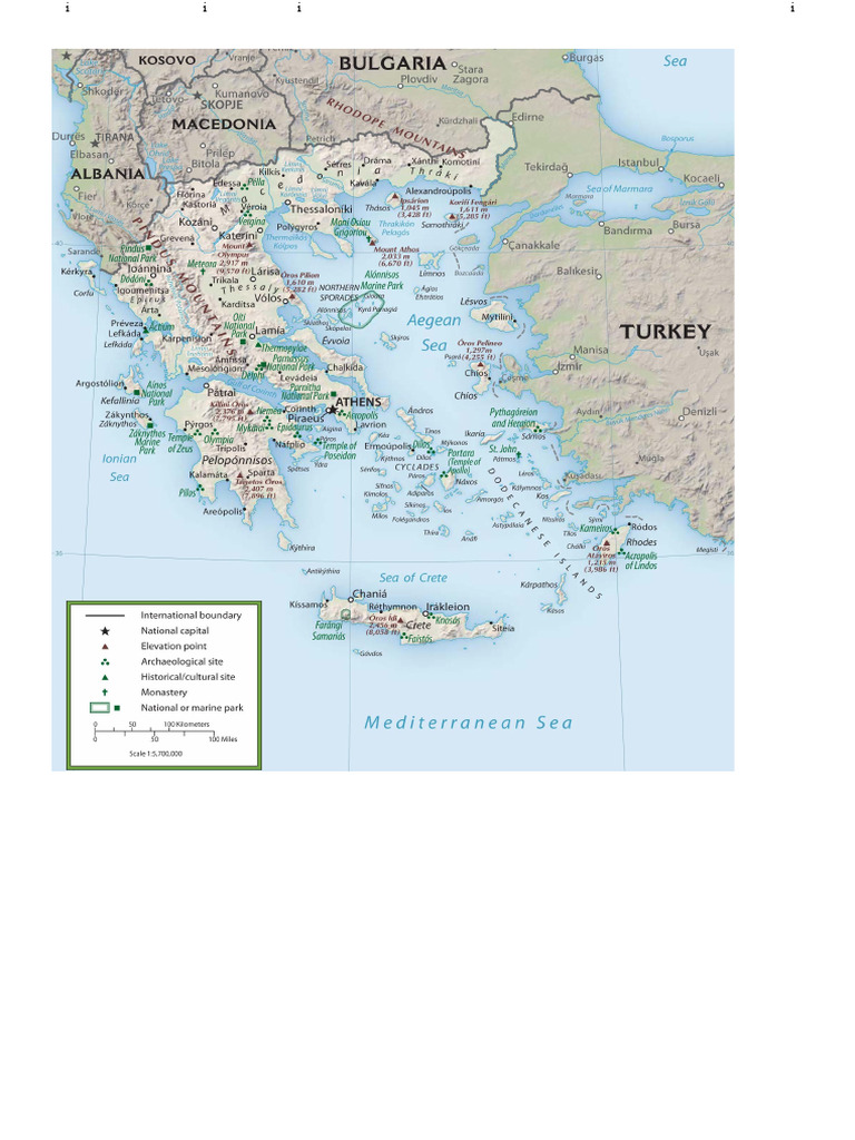 Greece Tourist Map | PDF