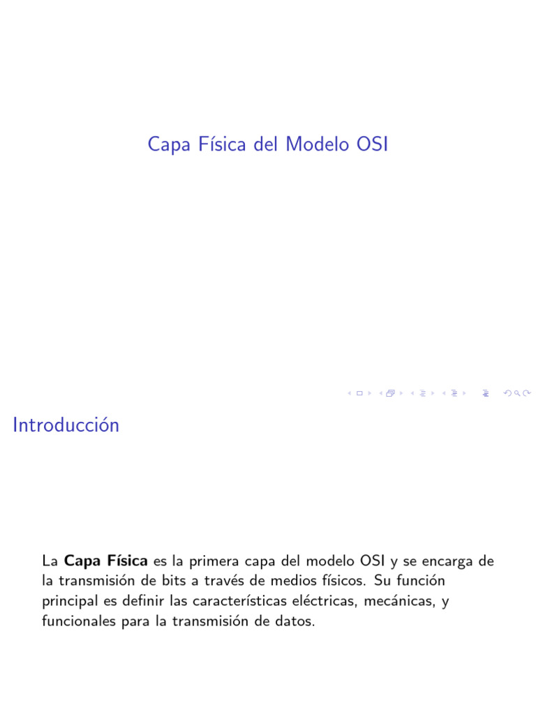 Capa Física Del Modelo OSI | PDF
