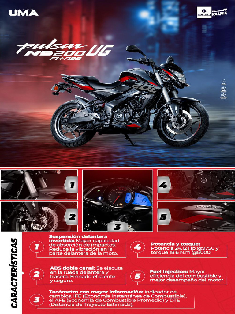 Pulsar Ns 200 Fi Abs Ug Febrero | PDF
