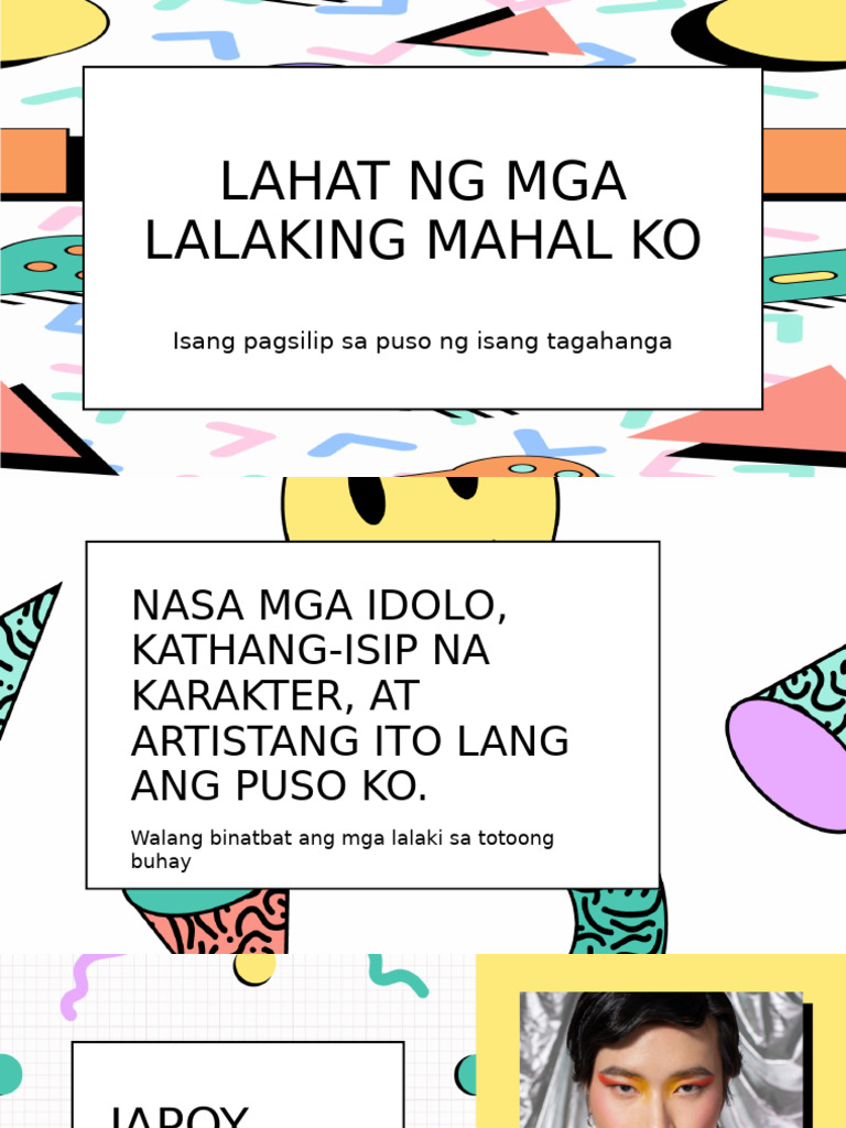 Makulay Abstract Na Pattern at Mga Hugis Lahat NG Mga Lalaking Mahal Ko ...