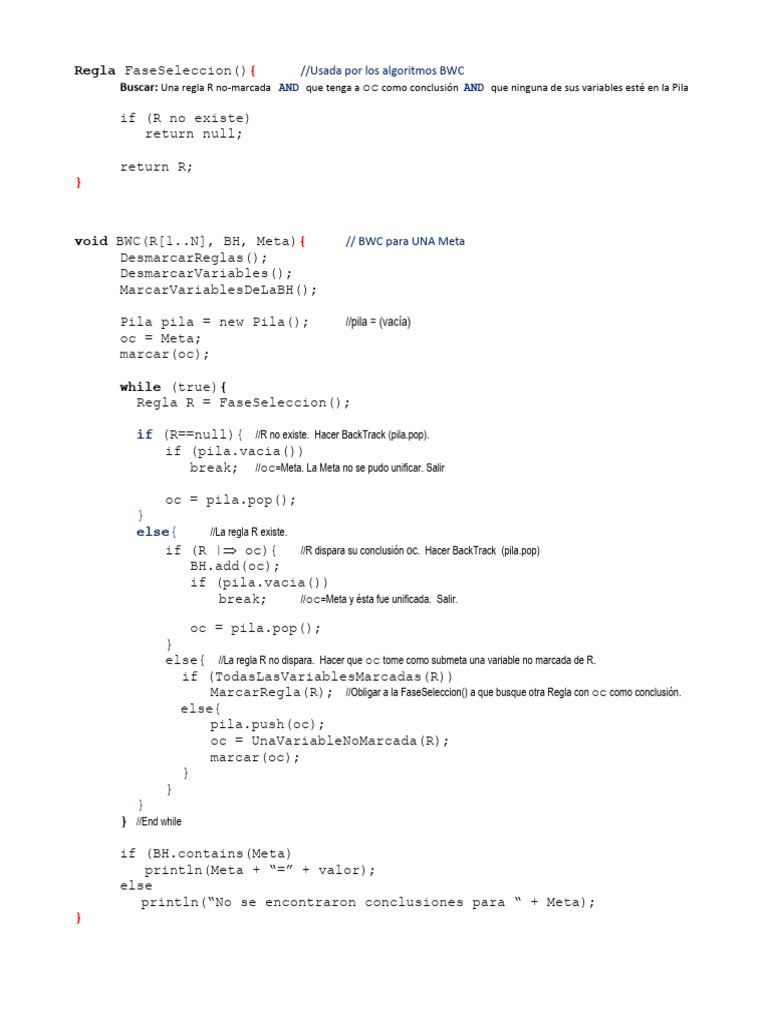 BWC All (PseudoCodigo) | PDF | Programación de computadoras | Ingeniería de software