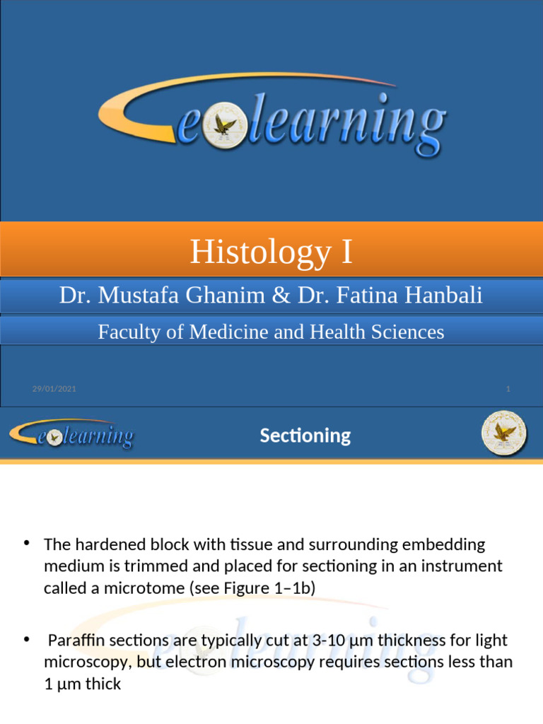Tissue Preparation Steps- Sectioning to Staining | PDF | Staining | Biology