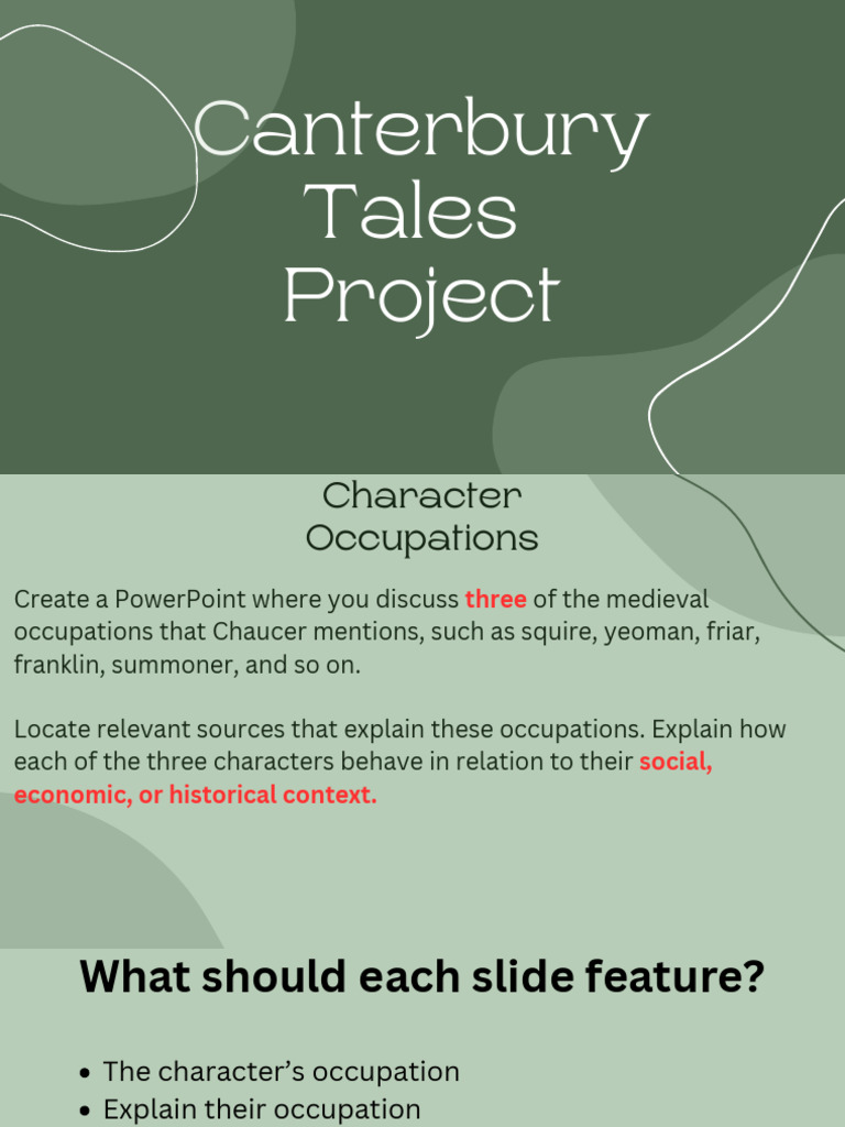 Canterbury Tales Project | PDF