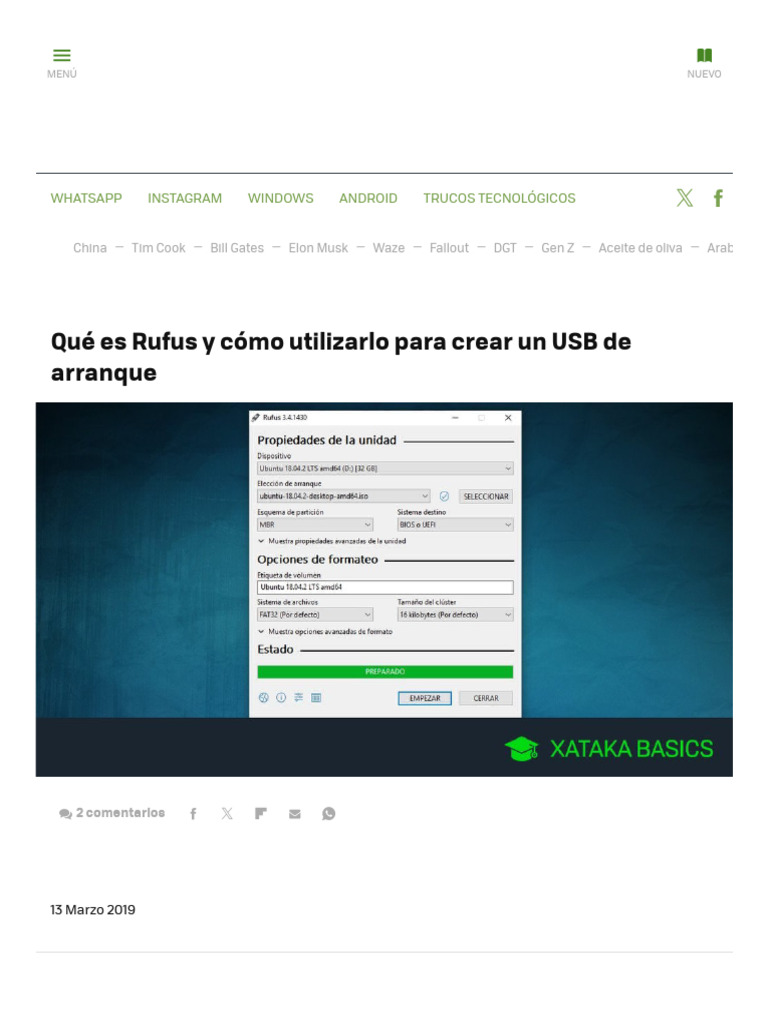 Qué es Rufus y su uso en Linux | PDF | Arranque | Distribución de Linux
