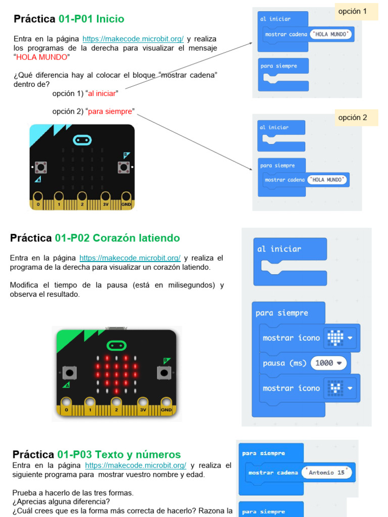 Programación con Micro:bit | PDF | Diodo emisor de luz