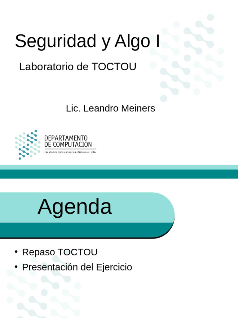 Labo Salpicขn - Algo I - ToCTOU | PDF | Programa de computadora ...