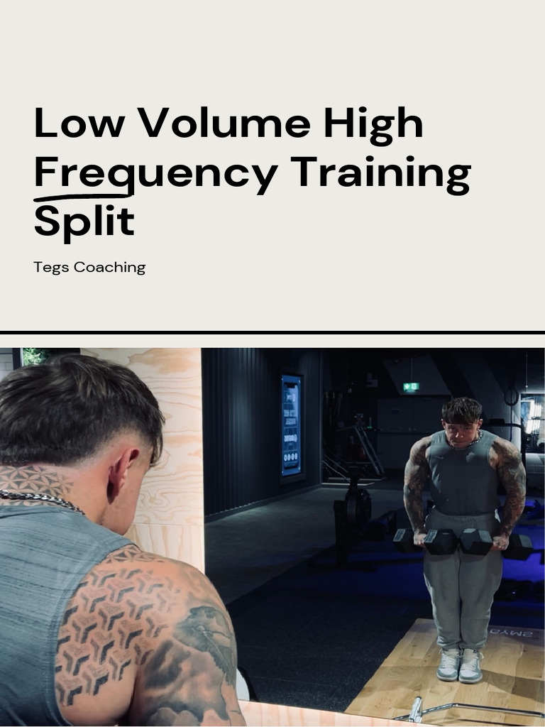 Low Volume High Frequency | PDF | Weight Training | Physical Exercise