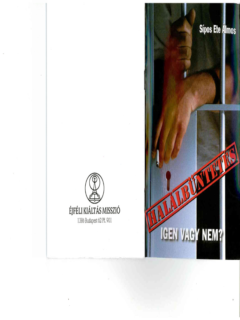 Sípos Ete Álmos - Halálbüntetés - Igen Vagy Nem | PDF