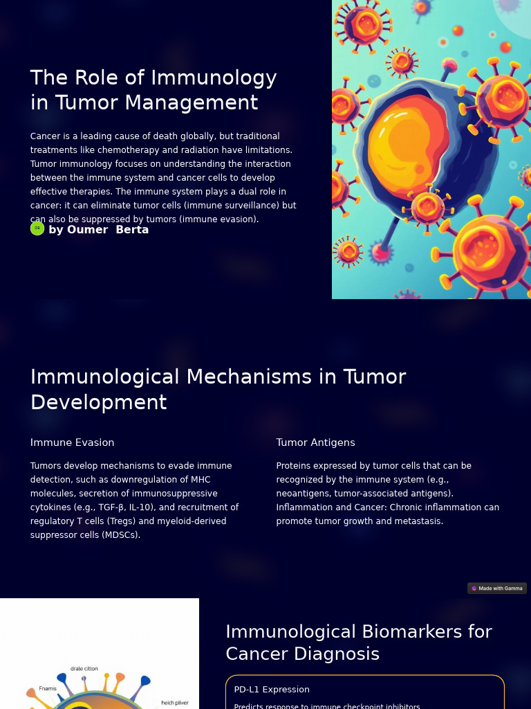 The-Role-of-Immunology-in-Tumor-africa Co | PDF | Immunotherapy ...