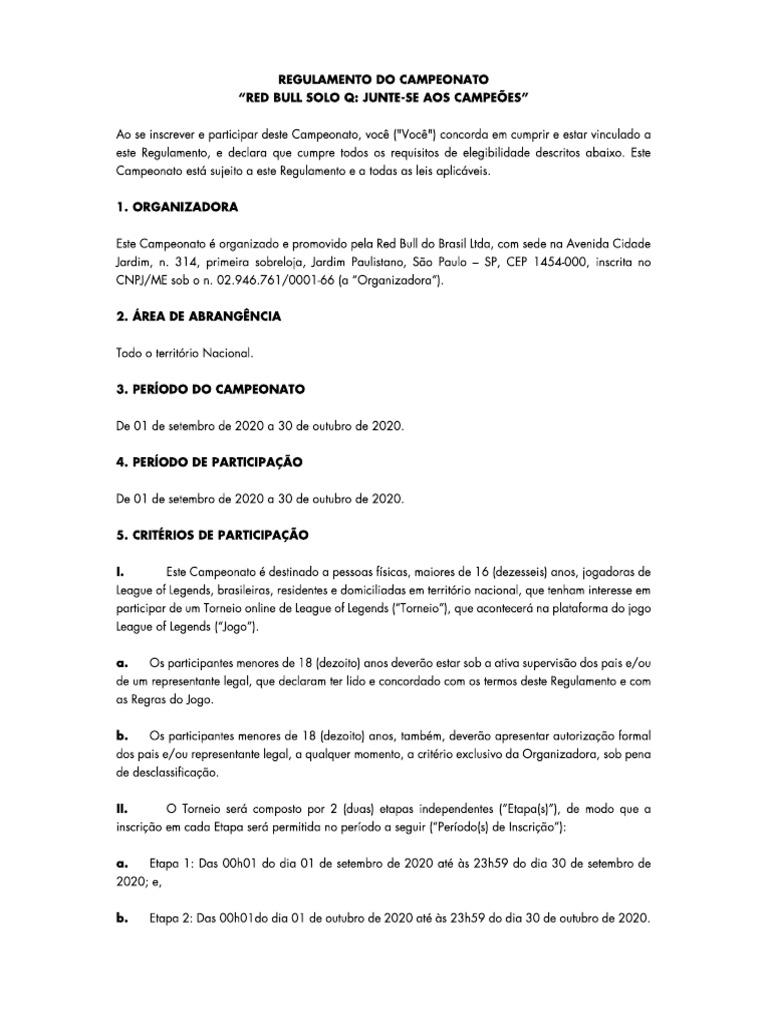 Regulamento Red+Bull+Solo+Q 17.08.2020 Final+Version | PDF