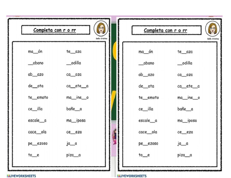 Ejercicios Uso de La R y RR | PDF