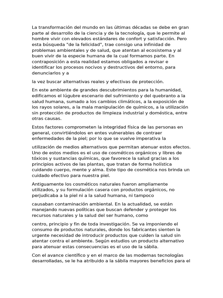 Yocelin | PDF | Productos cosméticos | Entorno natural