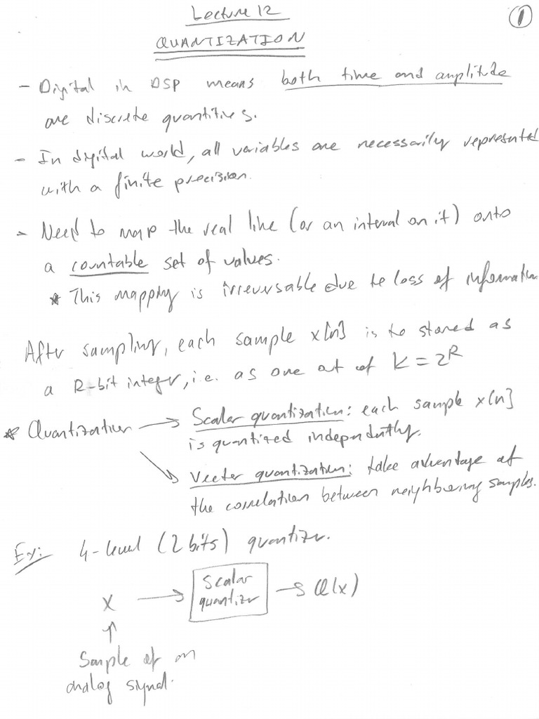 Lecture12 Quantization | PDF