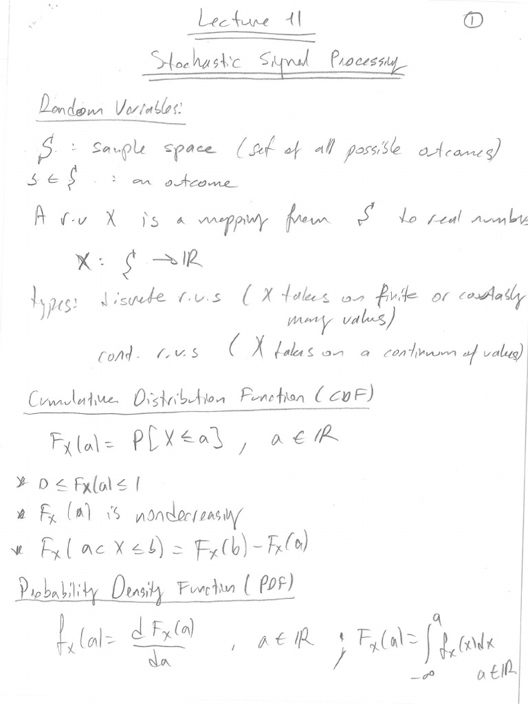 Lecture11_StatisticalSignalProcessing | PDF
