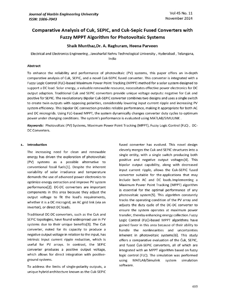 View of Comparative Analysis of Cuk, SE.. | PDF