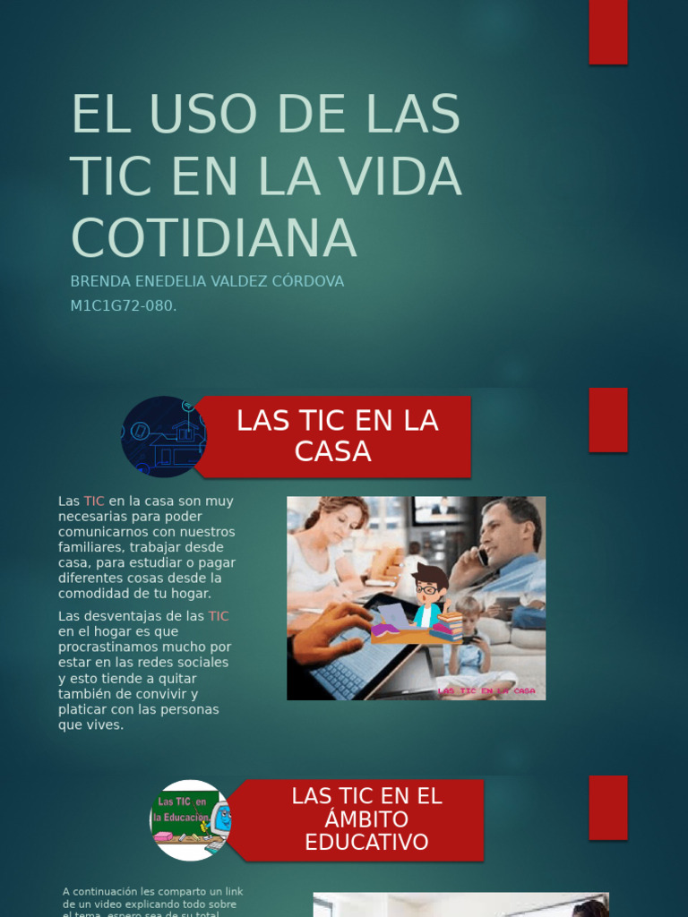 El uso de las TIC en la vida cotidiana | PDF