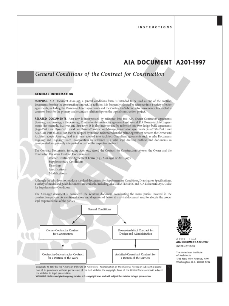 Aia A201 | Download Free PDF | Arbitration | General Contractor