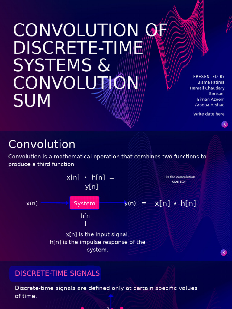 Convolutionpresentation | PDF | Convolution | Control Theory