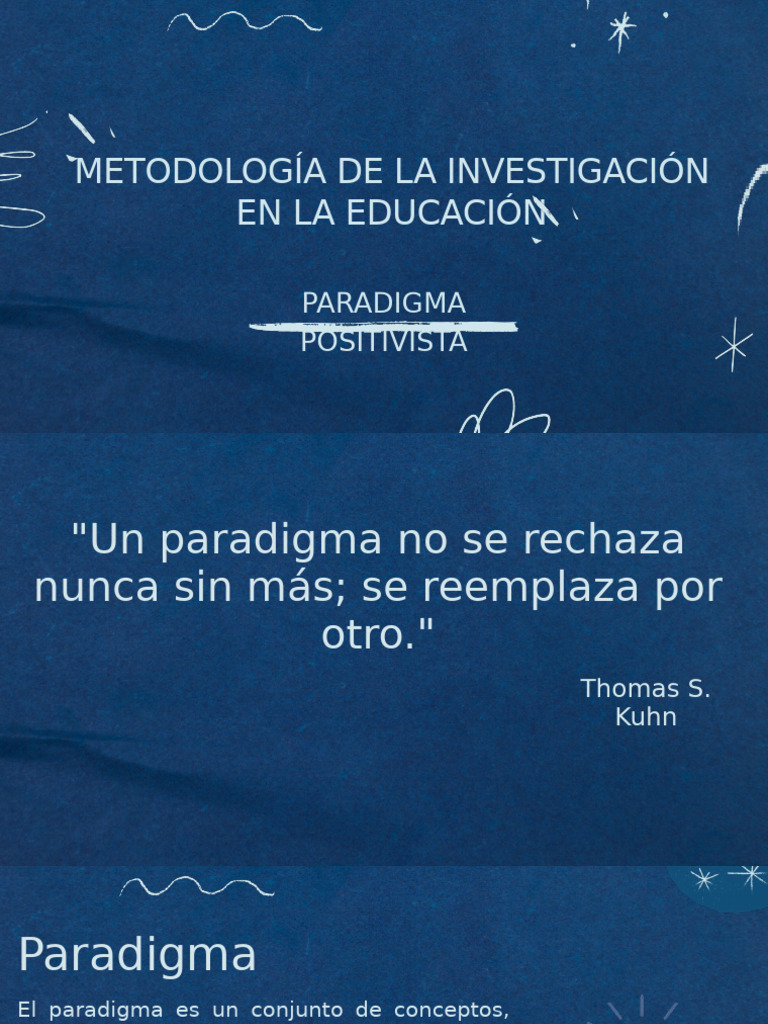 Paradigma Positivista en Investigación Educativa | PDF | Paradigma | Datos