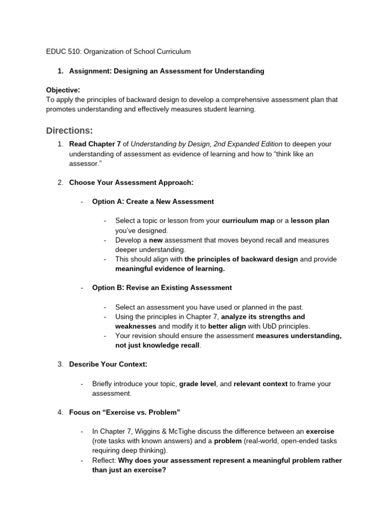 Assessment Design for Deeper Learning | PDF | Cognitive Science ...