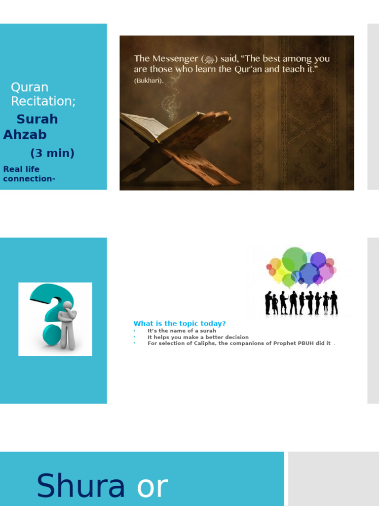 Shura Consultation | PDF | Shura | Quran