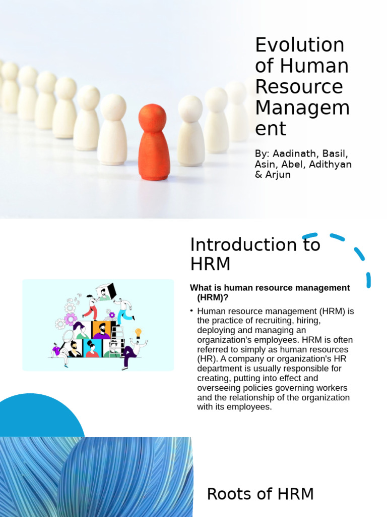 Evolution of HRM (1) | PDF | Human Resource Management | Employment