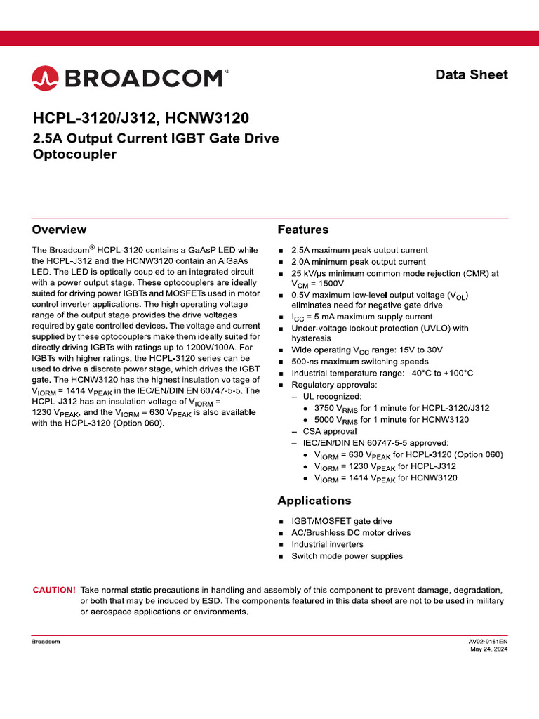 HCPL3120 1 | PDF