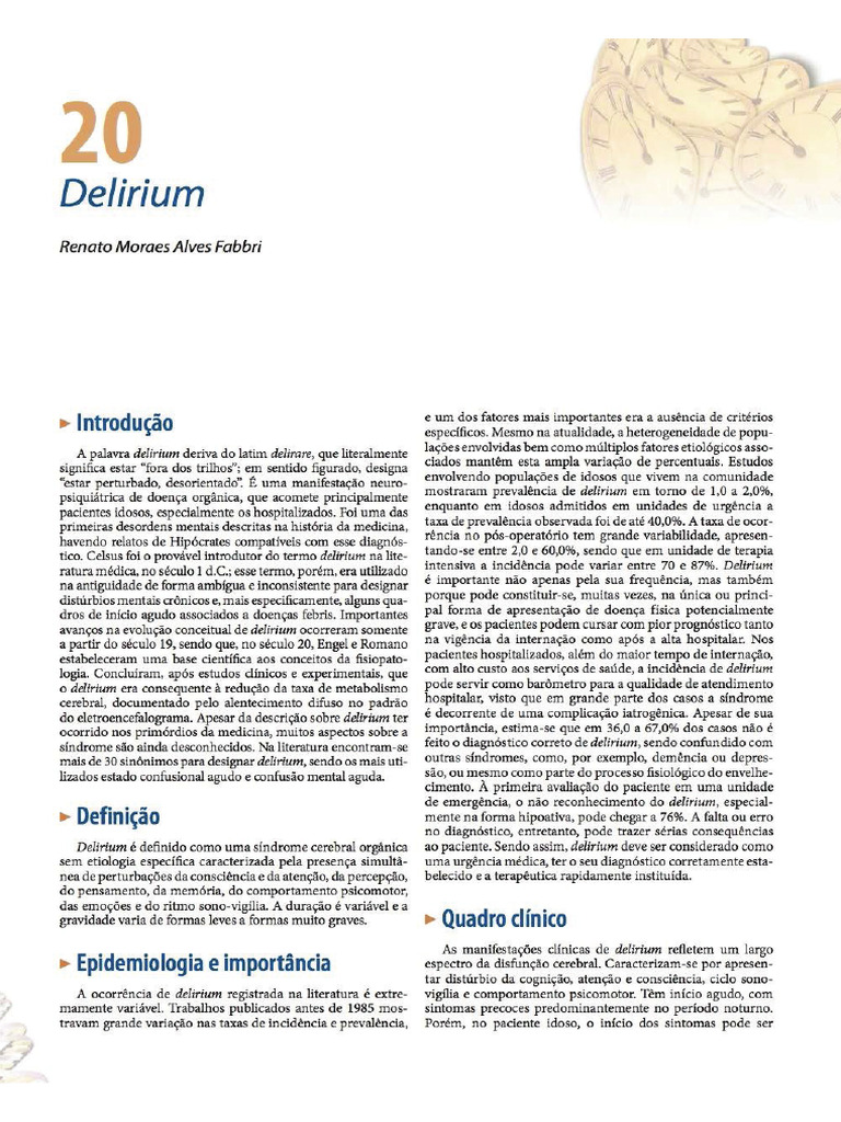 Delirium Tratado | PDF