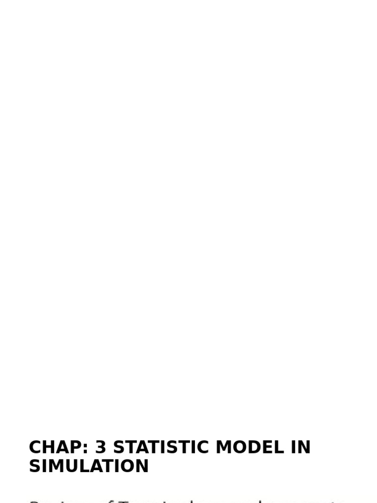 statistic model in simulation | PDF