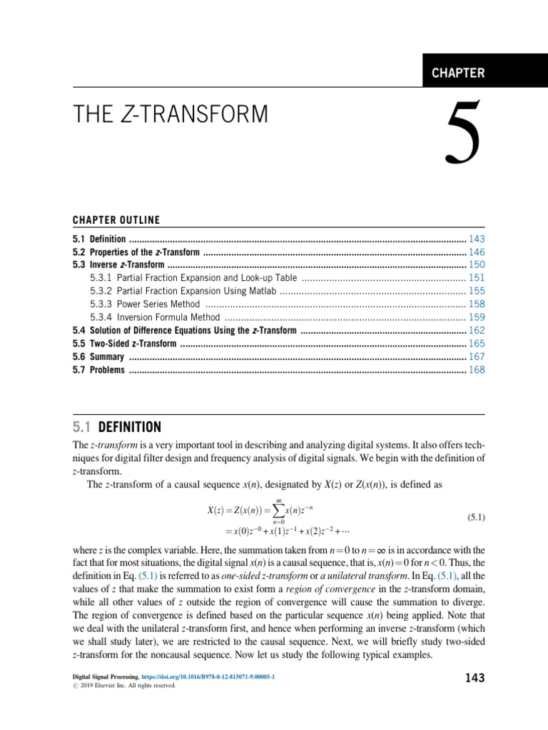 Digital Signal Processing Fundamentals and Applications Etc Z Library 1 | PDF | Calculus | Analysis