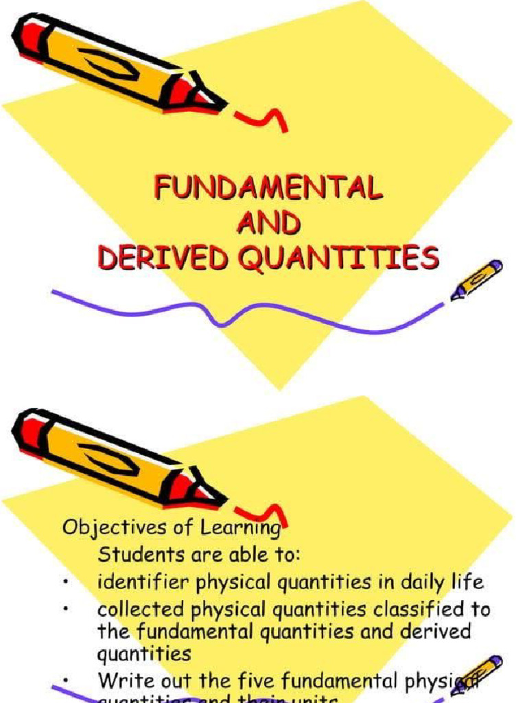 7 Fundamental Quantities | PDF