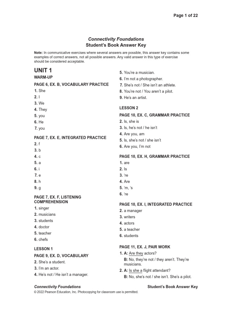 CTY0 Student Book Answer Key | PDF | Workweek And Weekend
