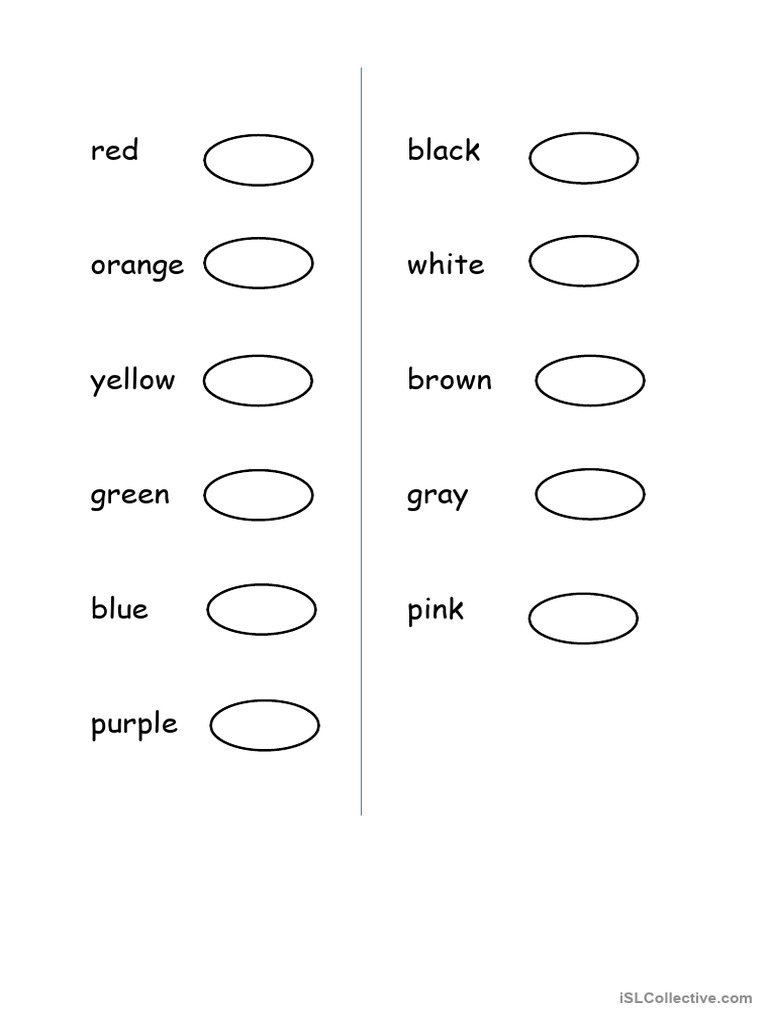 Color List: Red, Black, Orange, and More | PDF