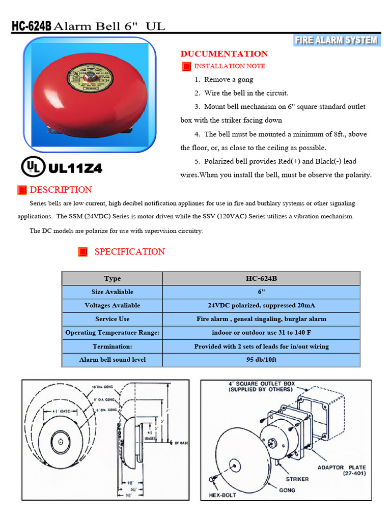 Installation of Burglar Alarm Bells | PDF