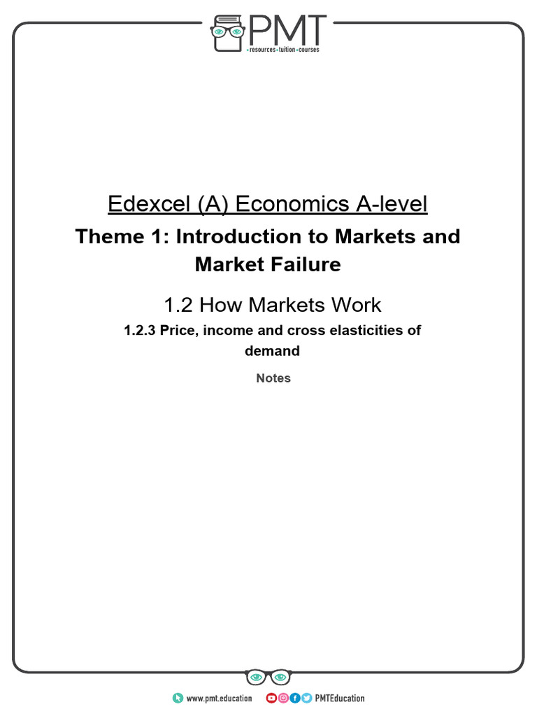 Price Elasticity of Demand Guide | PDF | Demand | Elasticity (Economics)