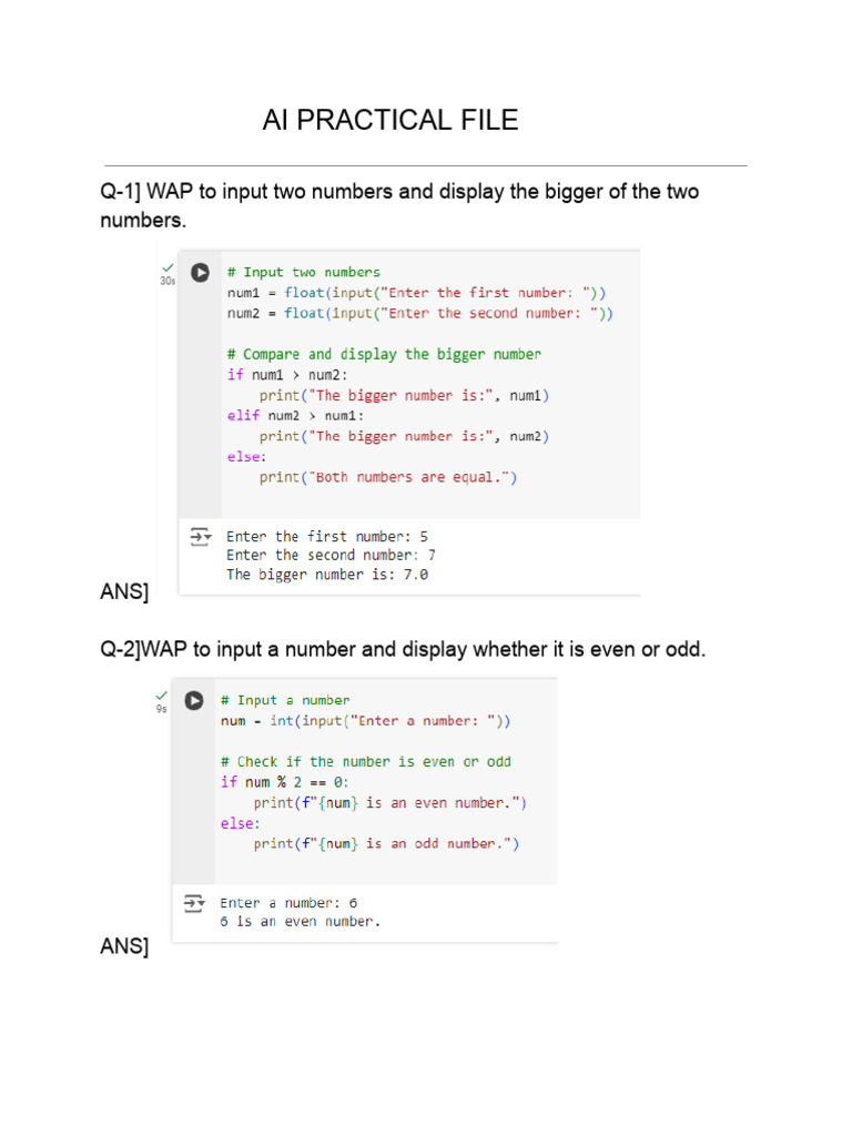 Python Programs for Basic Logic Tasks | PDF