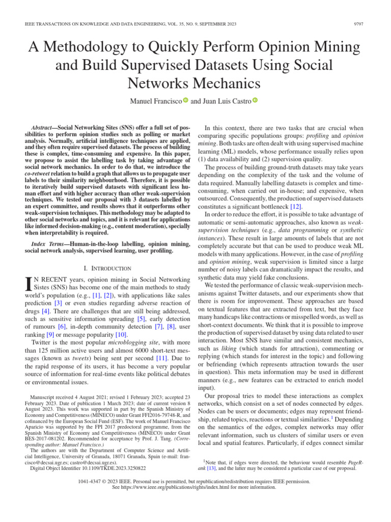 Opinion Mining Methodology Using SNS | PDF | Machine Learning | Methodology