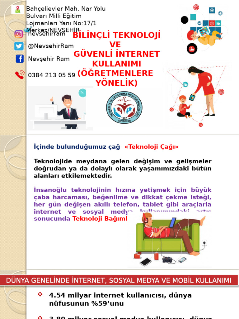 Bilincli Teknoloji Ve Guvenli Internet Kullanimi | PDF