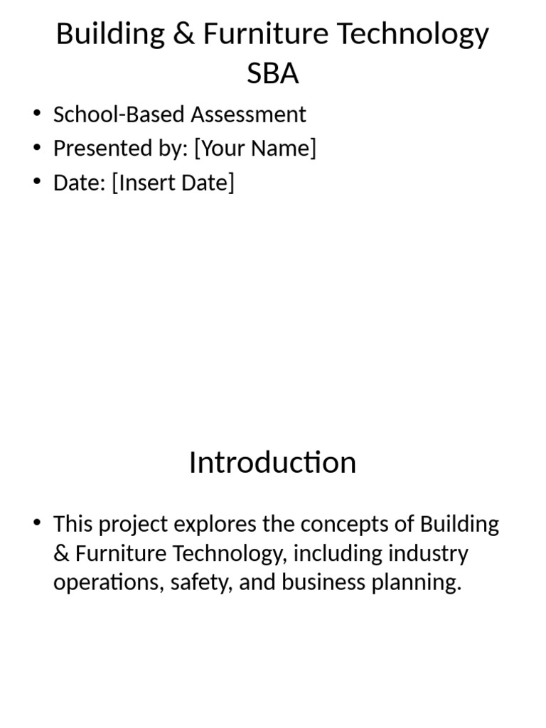 Building & Furniture Technology Overview | PDF | Business | Economies